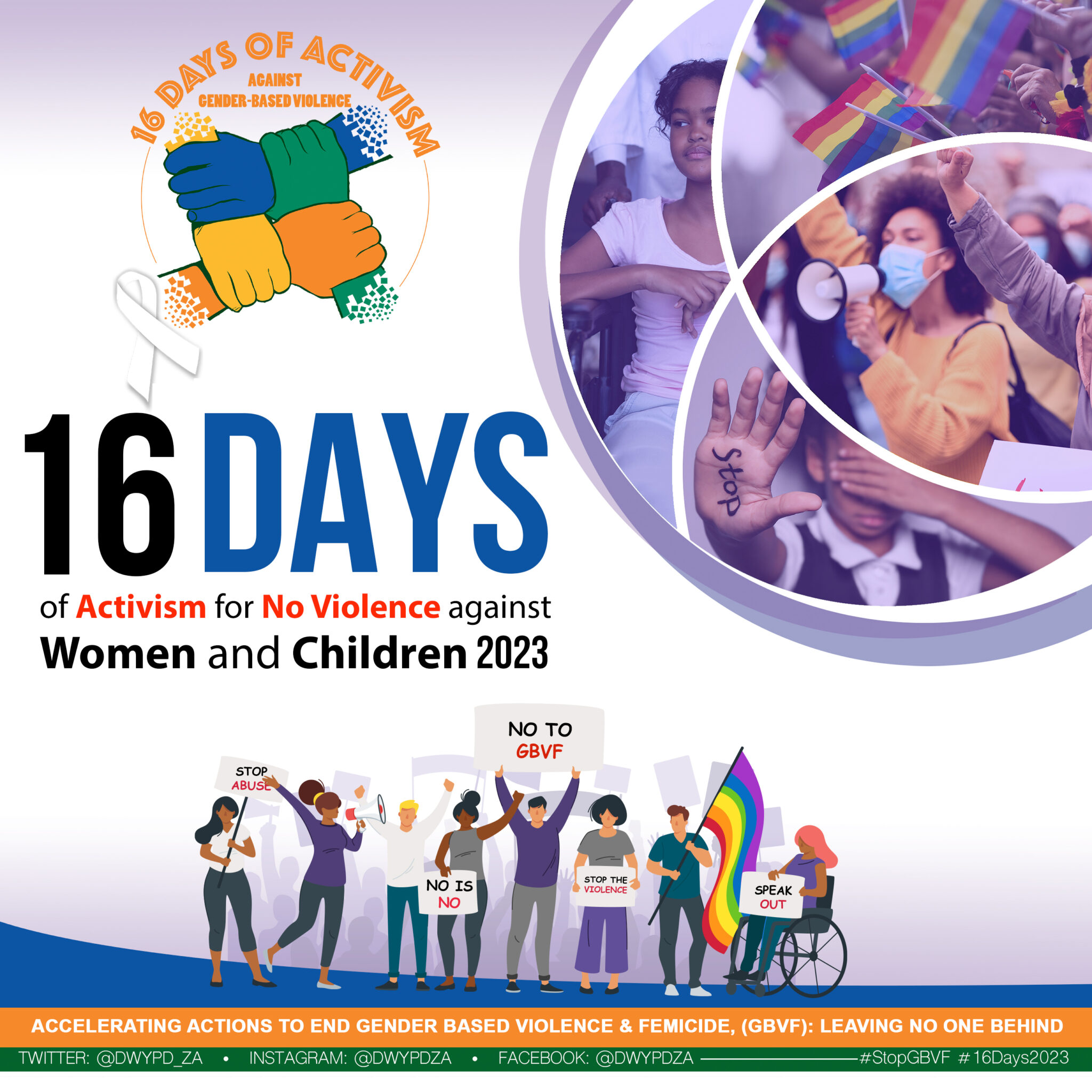 16 Days of Activism of No Violence against Women and Children – DWYPD